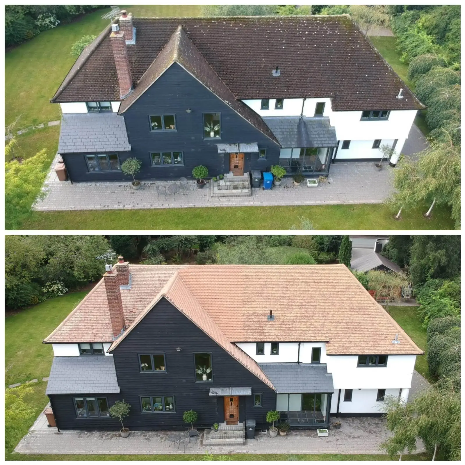 Cleaning Roof Tiles - Softwashing UK